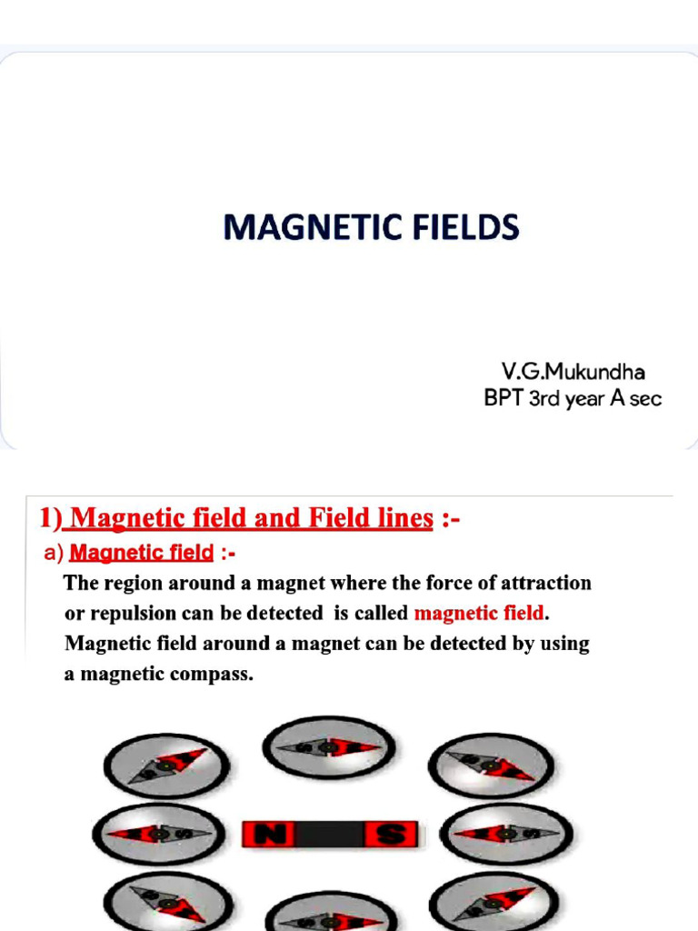 Magnetic Field and Magnetic Force | PDF