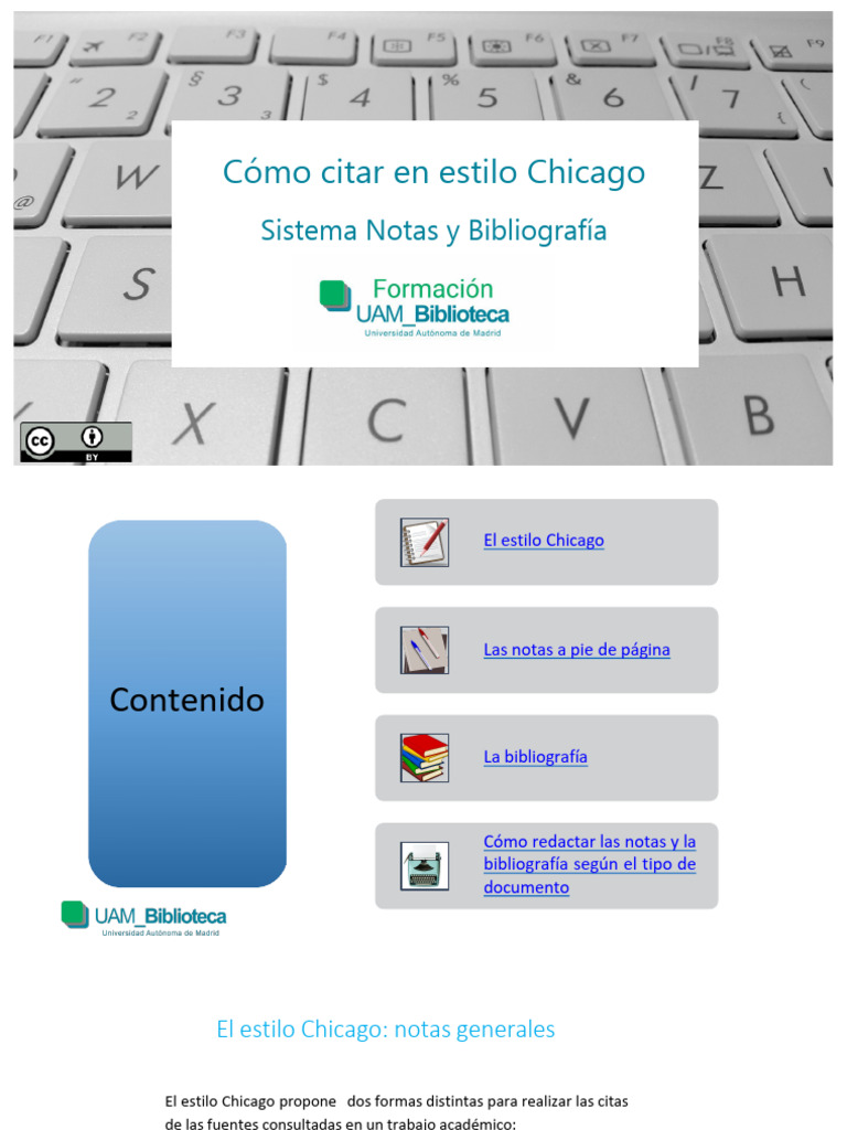 Guía Chicago UAM | PDF | Bibliografía | Citación