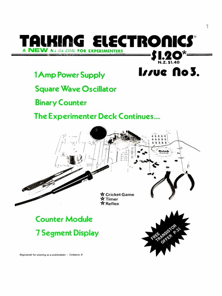 03 Power Supply, Oscillator, Binary Counter | PDF