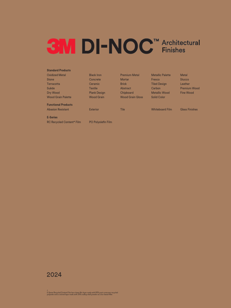 3m Di Noc Arch Finishes 2024 Sample Book Low Res 190 Patterns | PDF ...