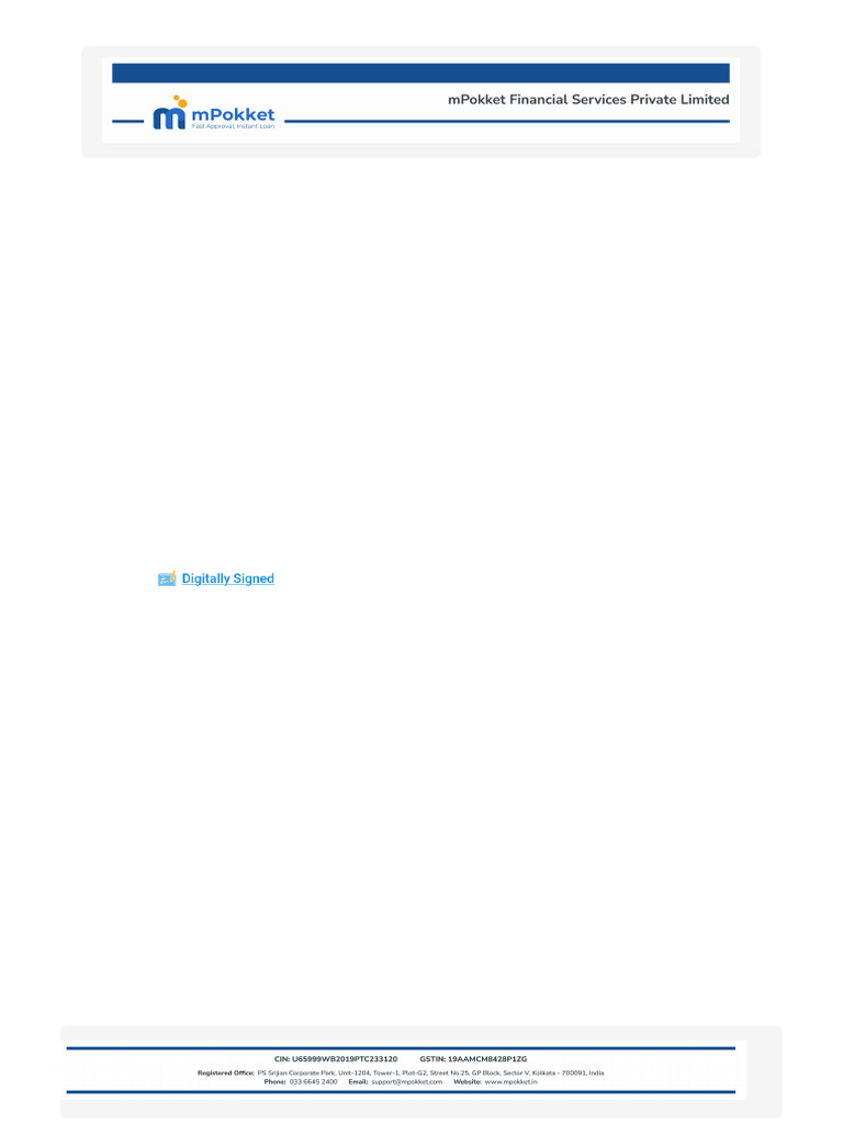 Mpokket NDC 20251106 | PDF