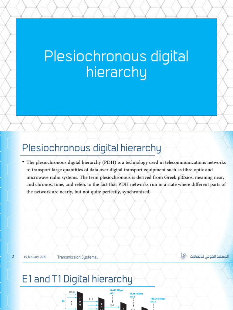 12- Plesiochronous Digital Hierarchy (PDH) | PDF | Computing | Data Transmission