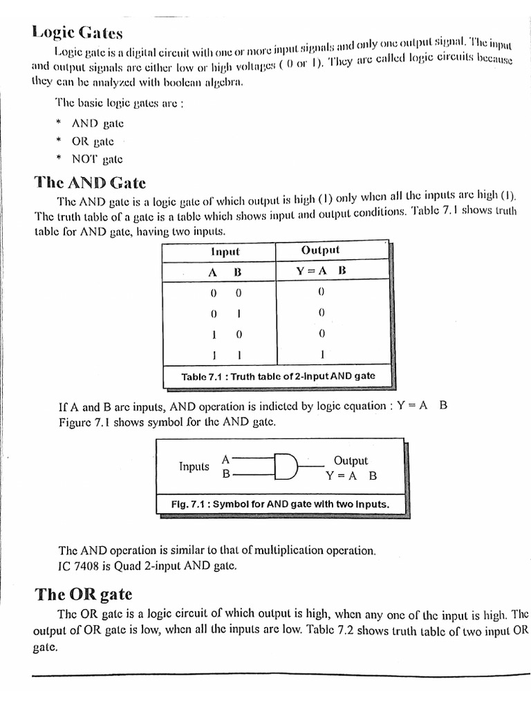 11th CS Paper2 Ch02 Logic Gates and Sequential Circuits | PDF
