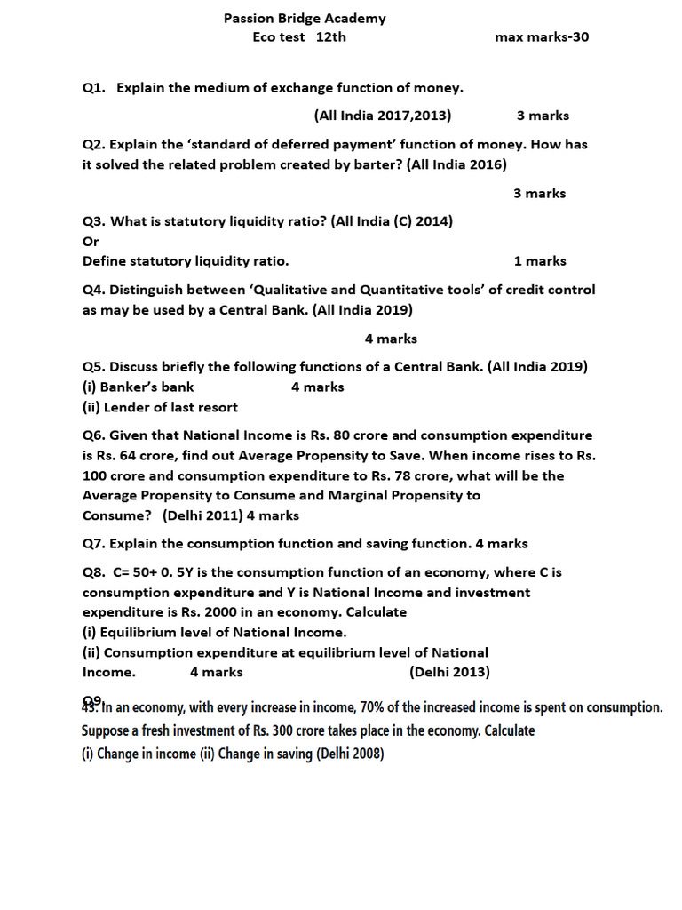 eco test 5 | PDF