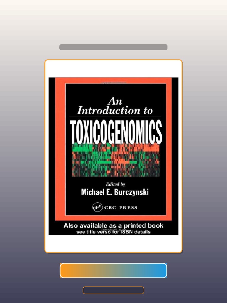 Answers for an Introduction to Toxicogenomics eBook and TestBank Bundle ...