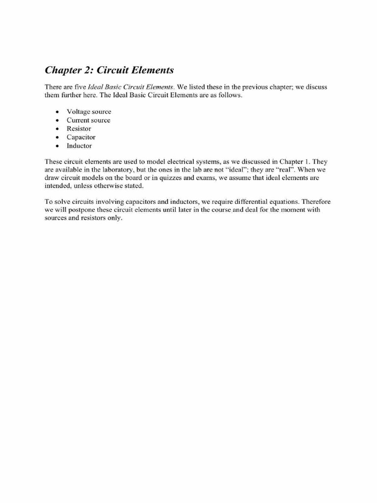 Chapter 2 Circuit Elements Pdf