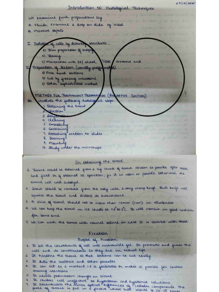 Histological Techniques | PDF