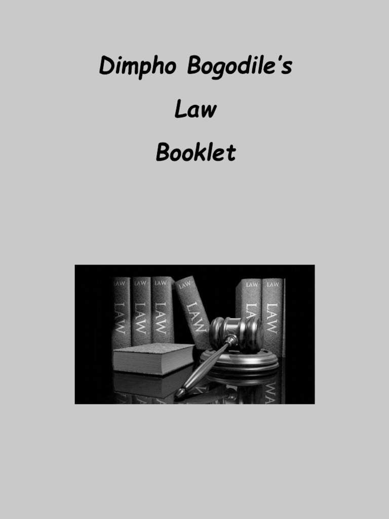 Law Booklet | PDF