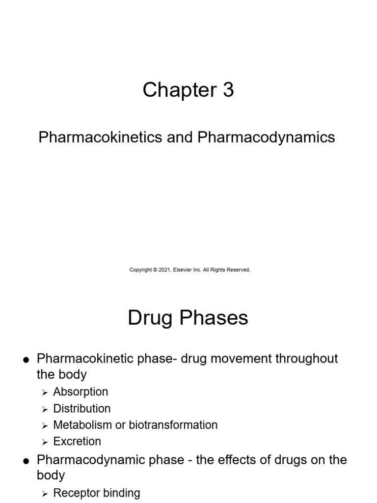 Pharmacokinetics and Pharmacodynamics Overview | PDF | Pharmacokinetics ...