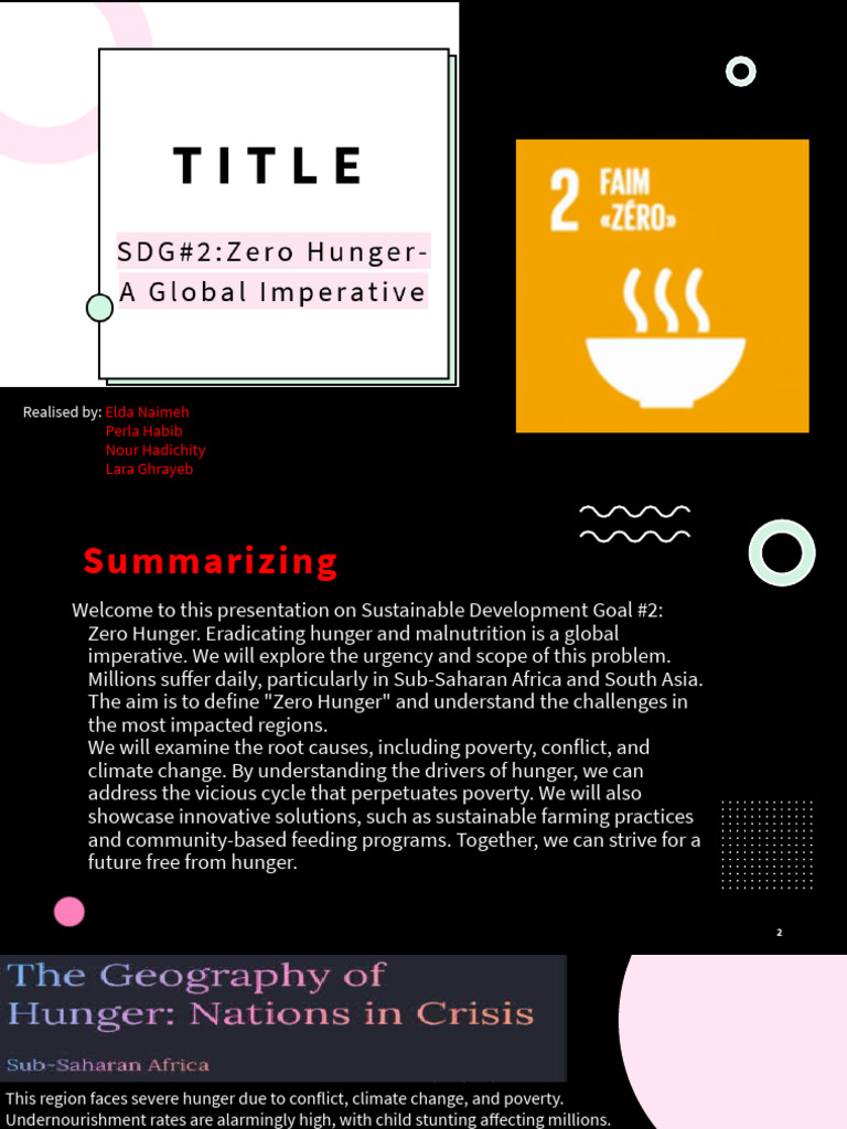 Project Zero Hunger | PDF | Food Security | Malnutrition