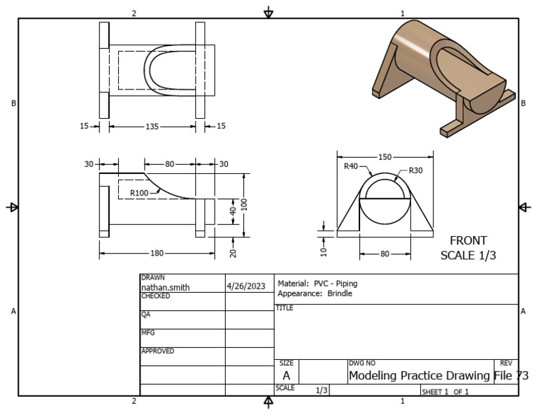 Modeling Practice Drawing 73 | PDF
