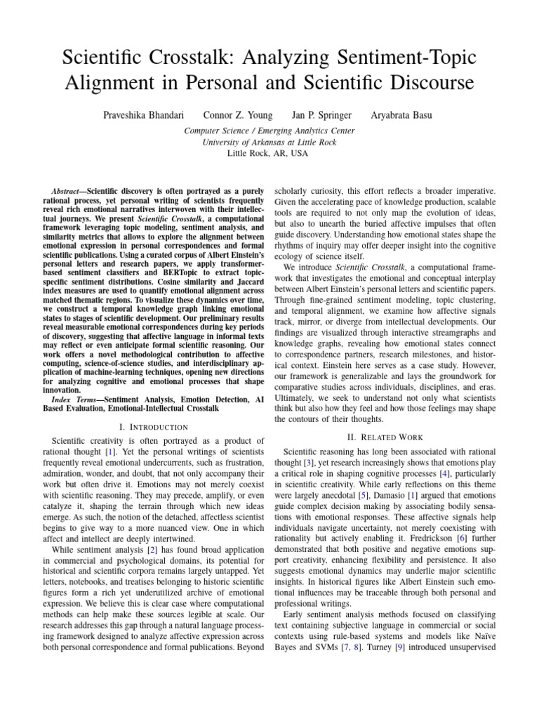 Scientific Crosstalk ICMLA 2025 20250920T1415 | PDF | Emotions | Affect ...