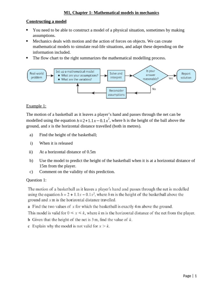 Mathematical Models in Mechanics | PDF | Force | International System ...