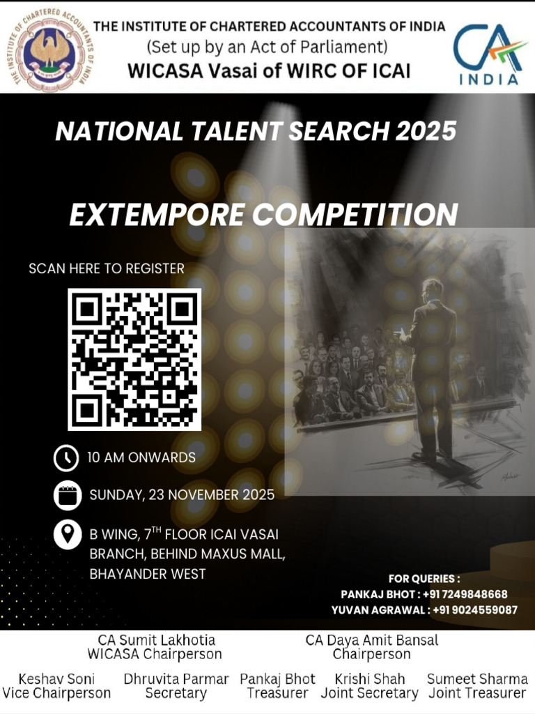 Extempore Competition-National Talent Search PDF | PDF