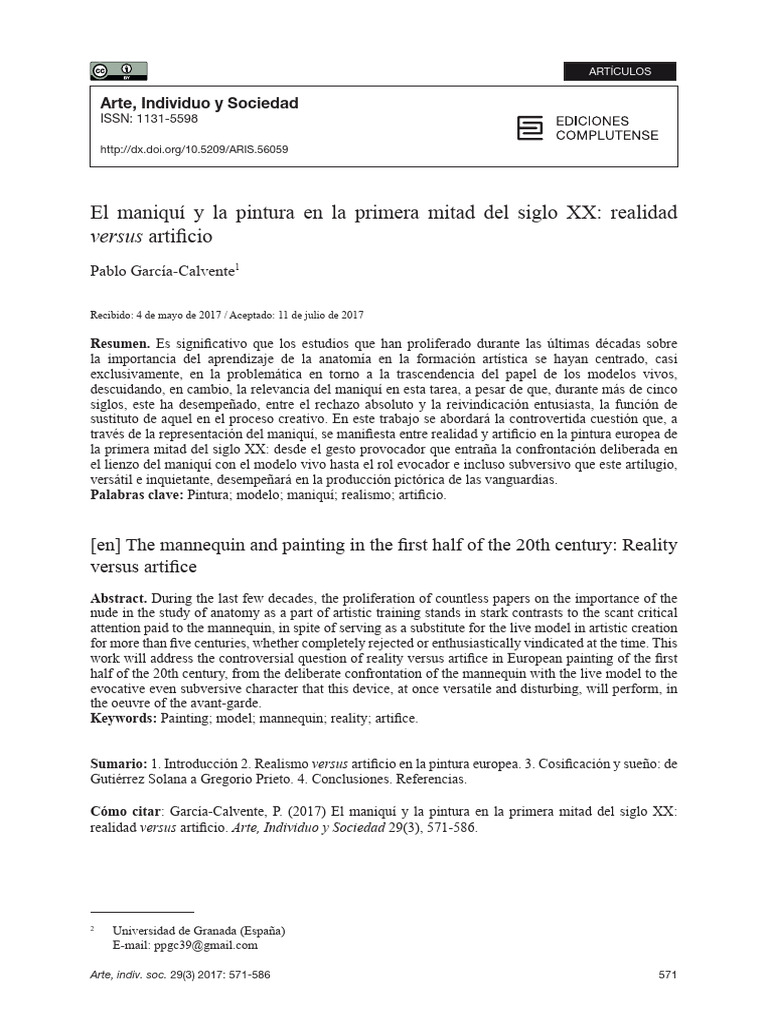 Ecob,+09 MAQUETADO El+Maniqui+y+La+Pintura | PDF | Pinturas | Vanguardia