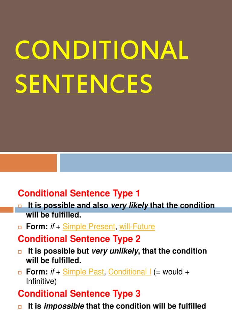 Conditional Sentences | PDF | Ellipsis | Syntax