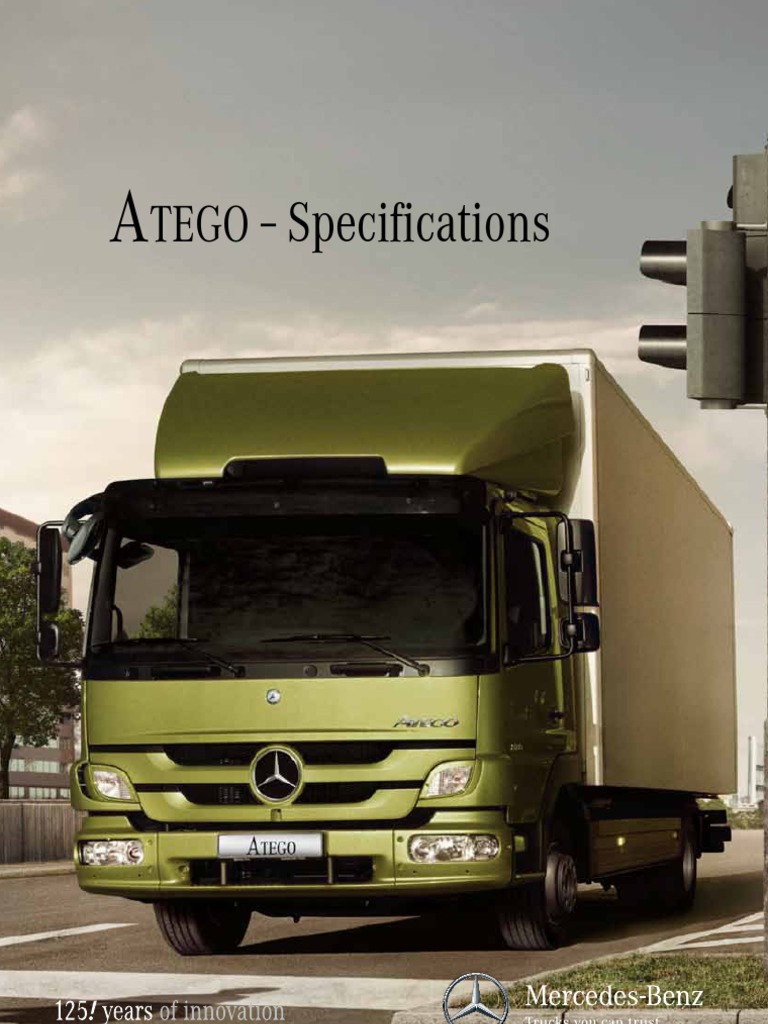Mercedes Atego Specifications Overview | PDF | Transmission (Mechanics ...