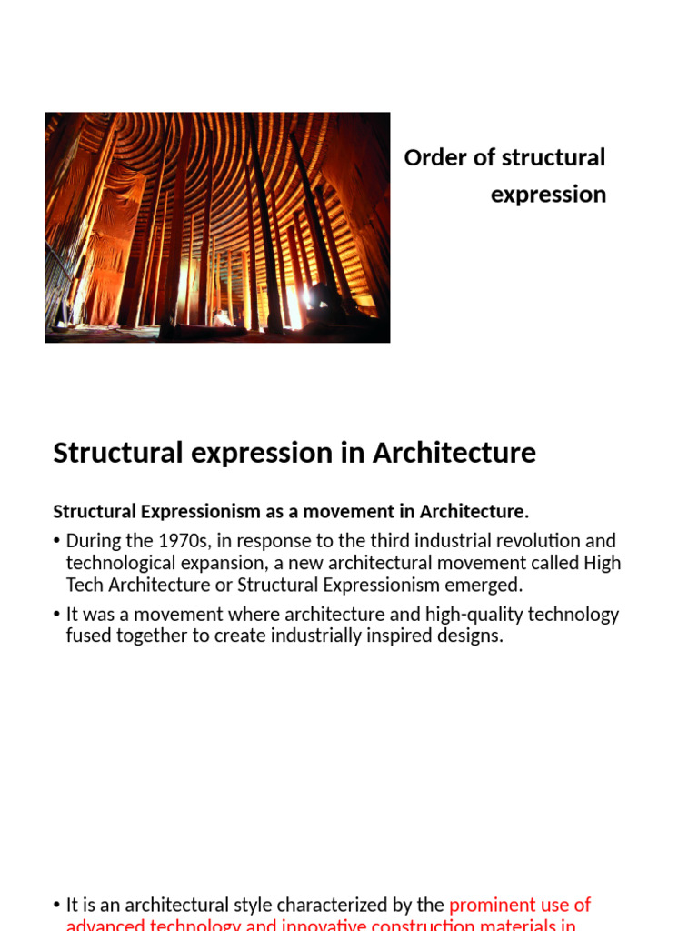 Order of Structural Expression 250923678 | PDF | The Arts ...