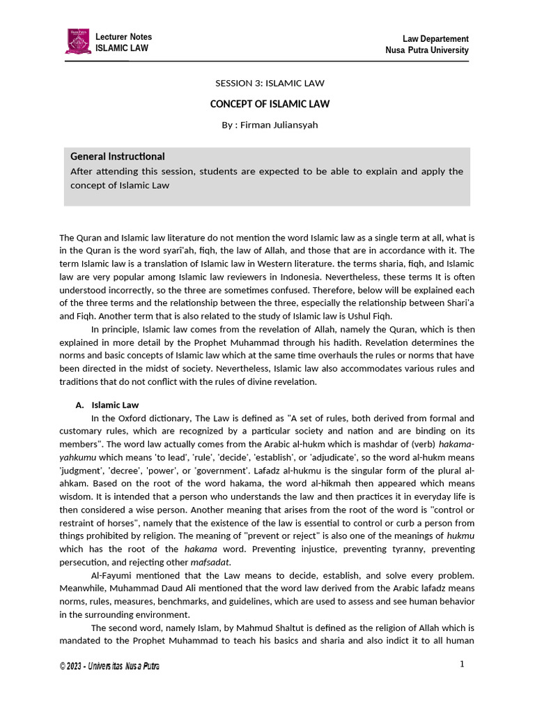 Concept of Islamic Law Eng | PDF | Sharia | Quran