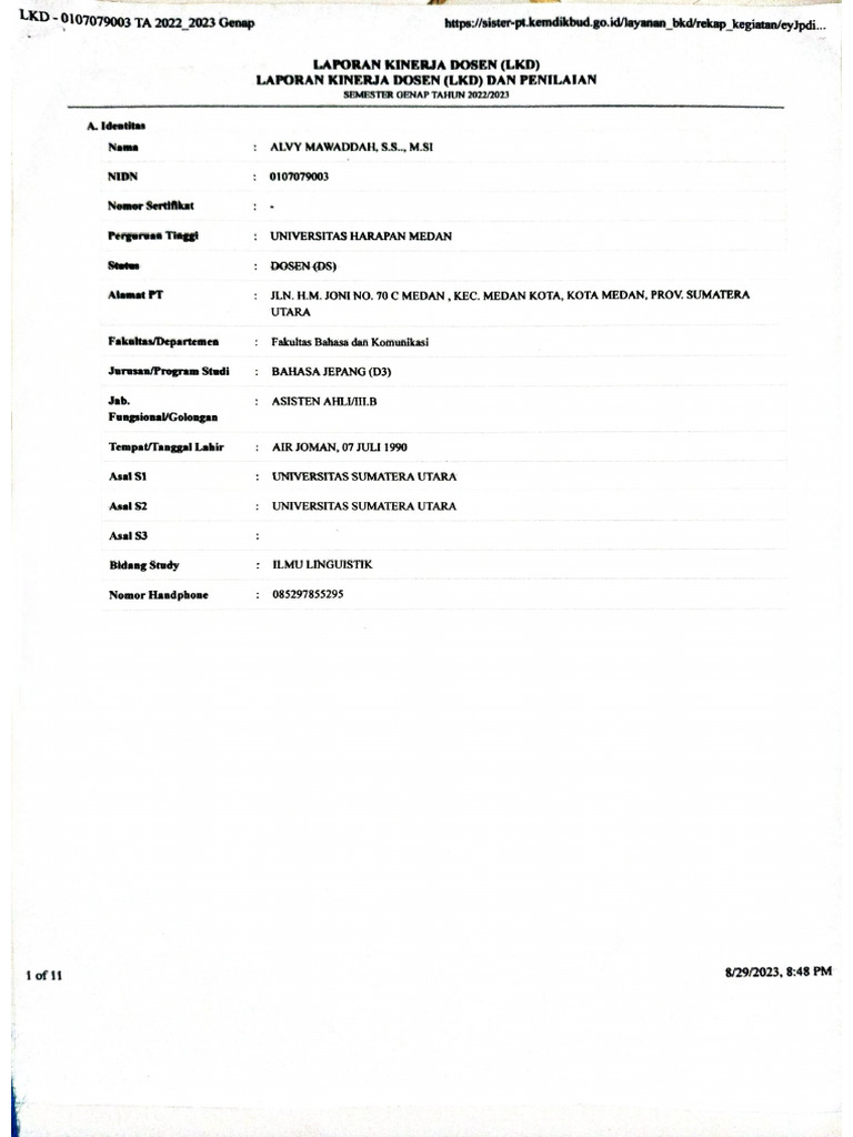 LKD Alvy Mawaddah | PDF