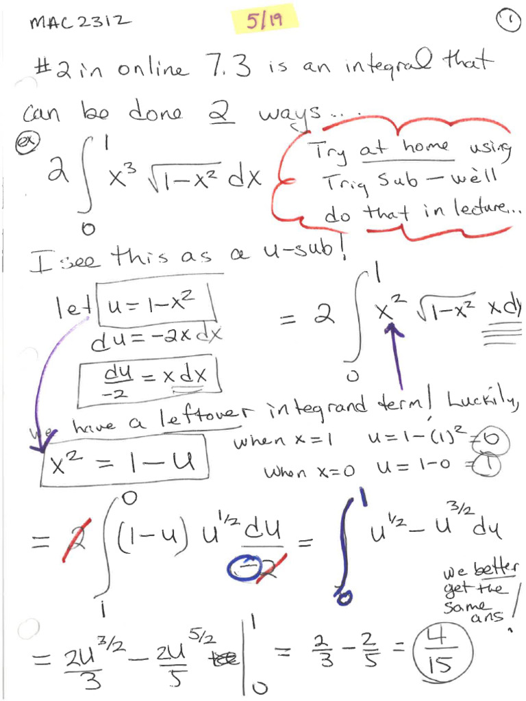 Trig Sub Def Notes | PDF