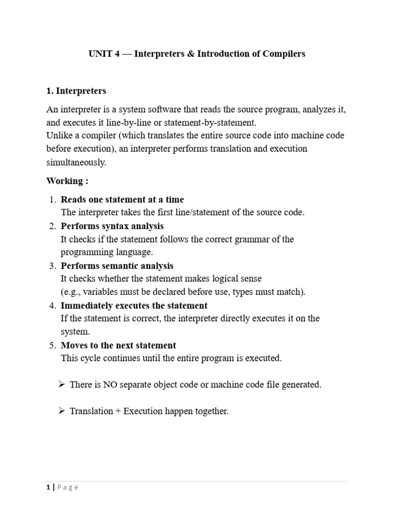 UNIT 4 System Software | PDF | Parsing | Compiler