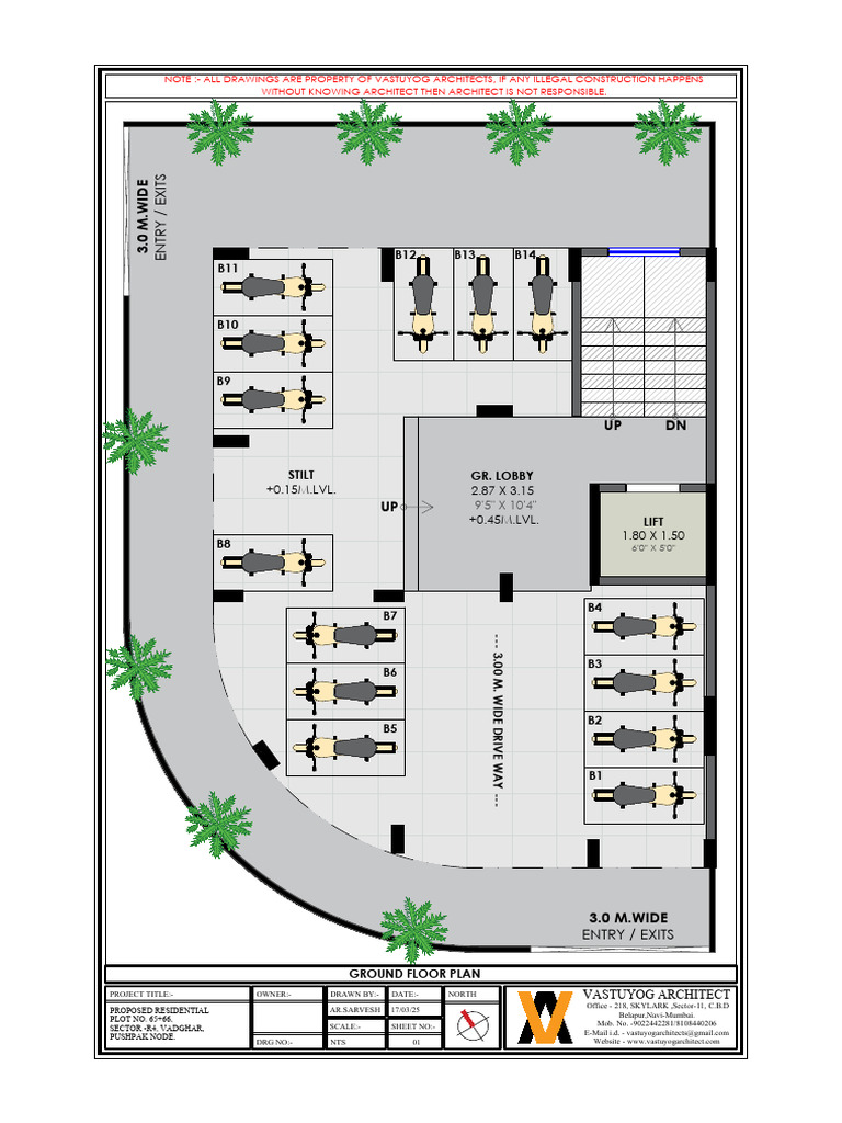 Plot 65+66 Ground Floor Parking Plans | PDF