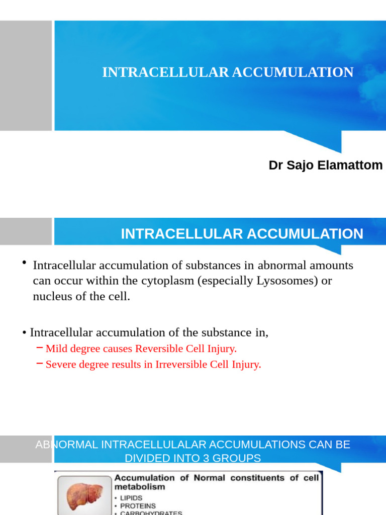 Intracellular Accumulation | PDF | Fatty Acid | Lipoprotein