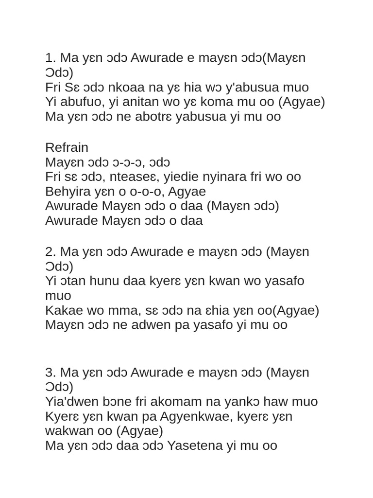 "Ma yɛn ɔdɔ: Awurade ne Abusua" | PDF