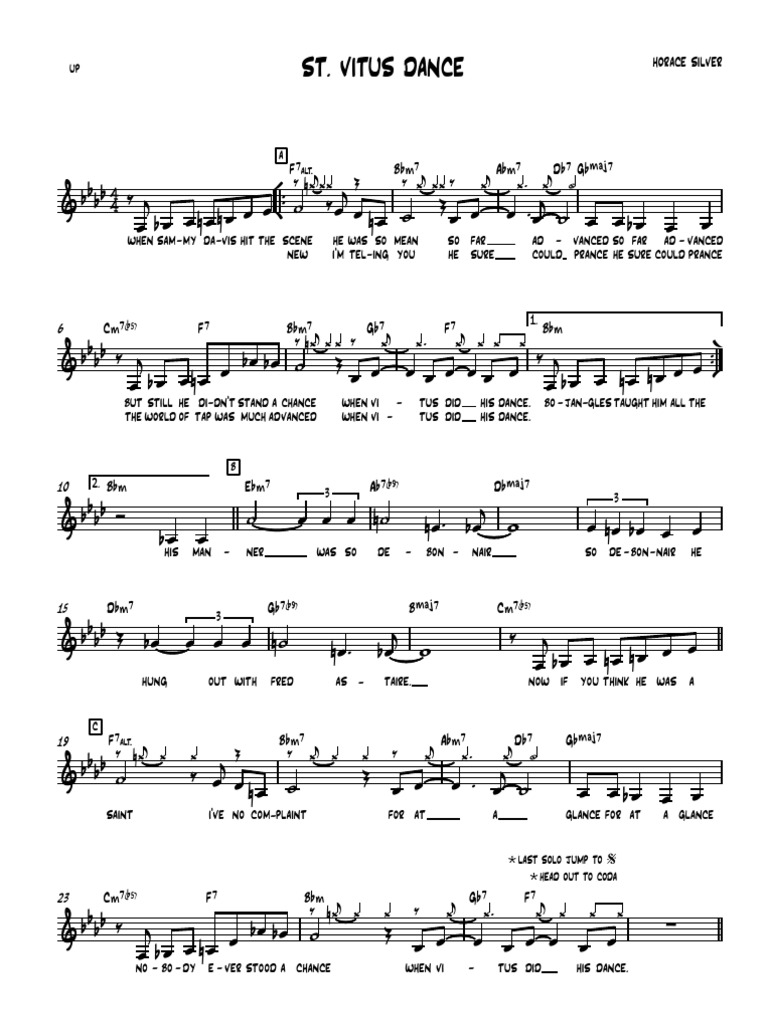 Danse de Saint Vitus par Horace Silver | PDF