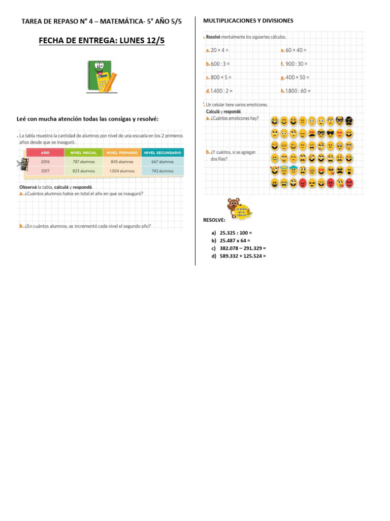TAREA DE REPASO N 4 | PDF