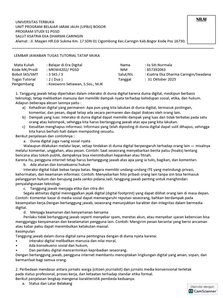 Belajar Diera Digital Ttm 2 PDF | PDF