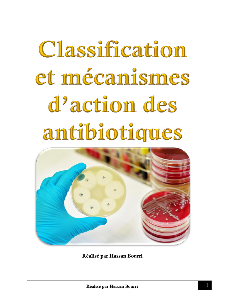 Classification Et Mécanismes D'action Des Antibiotiques | PDF | Pénicilline | Ribosome