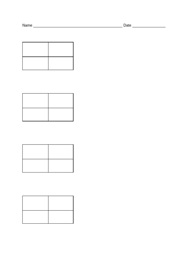 Math Squares | PDF