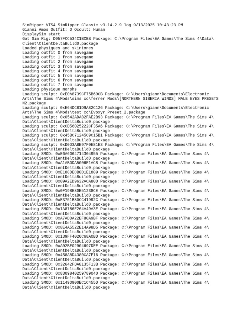 SimRipper VTS4 Log Analysis 2025 | PDF | Video Game Publishers | Video ...