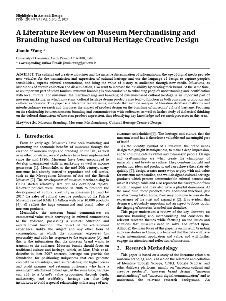 Museum Branding and Merchandising Review | PDF | Brand | Museum