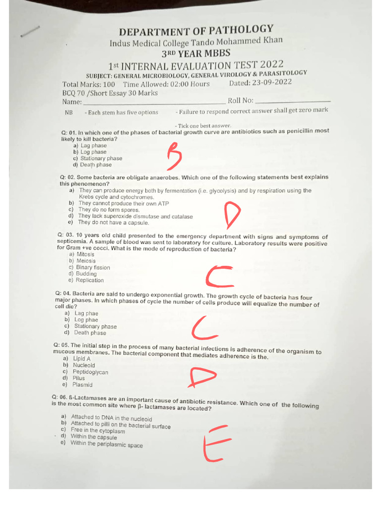 IMC Test 1 by BSF (The Trio) | PDF