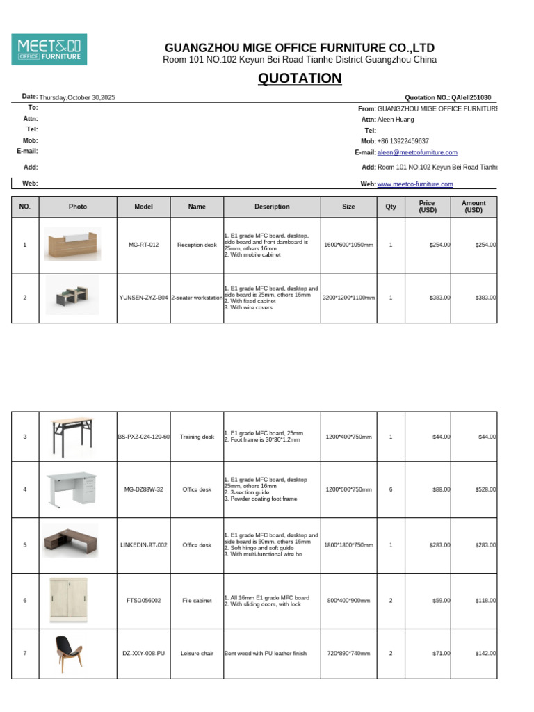 Updated-Mige Quotation To Ellayn 251030 (2025-10-30 02 - 13 - 43) | PDF ...