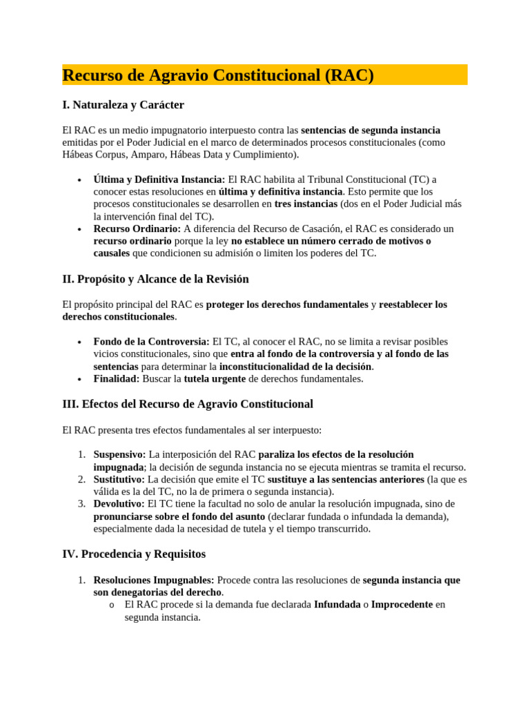 Recurso de Agravio Constitucional | PDF | Sentencia (ley) | Demanda judicial