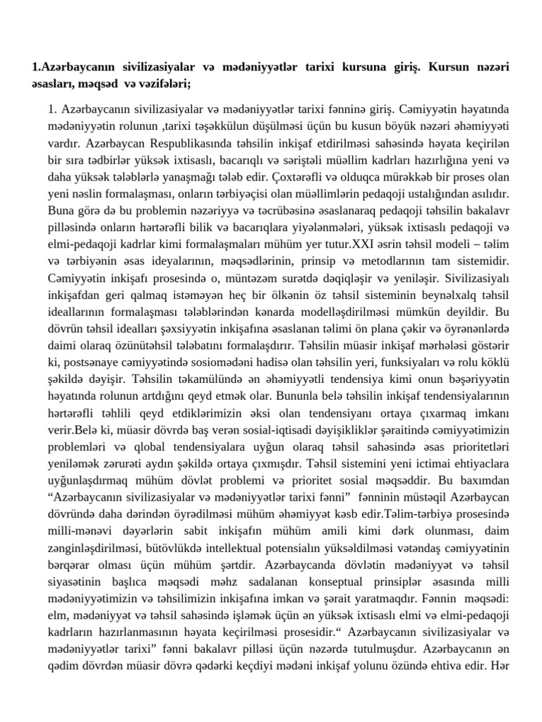 Imtahan Sivilizasiya 17 | PDF