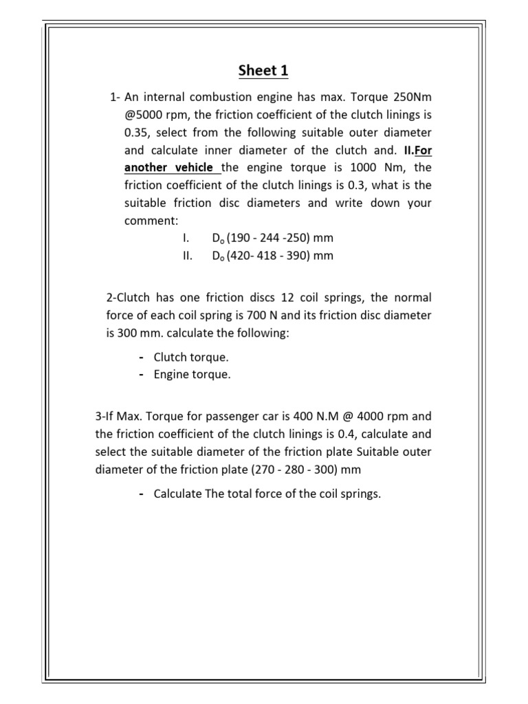 Sheet 1 | PDF