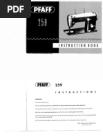 PFAFF 360 Sewing Machine Manual | PDF | Seam (Sewing) | Sewing