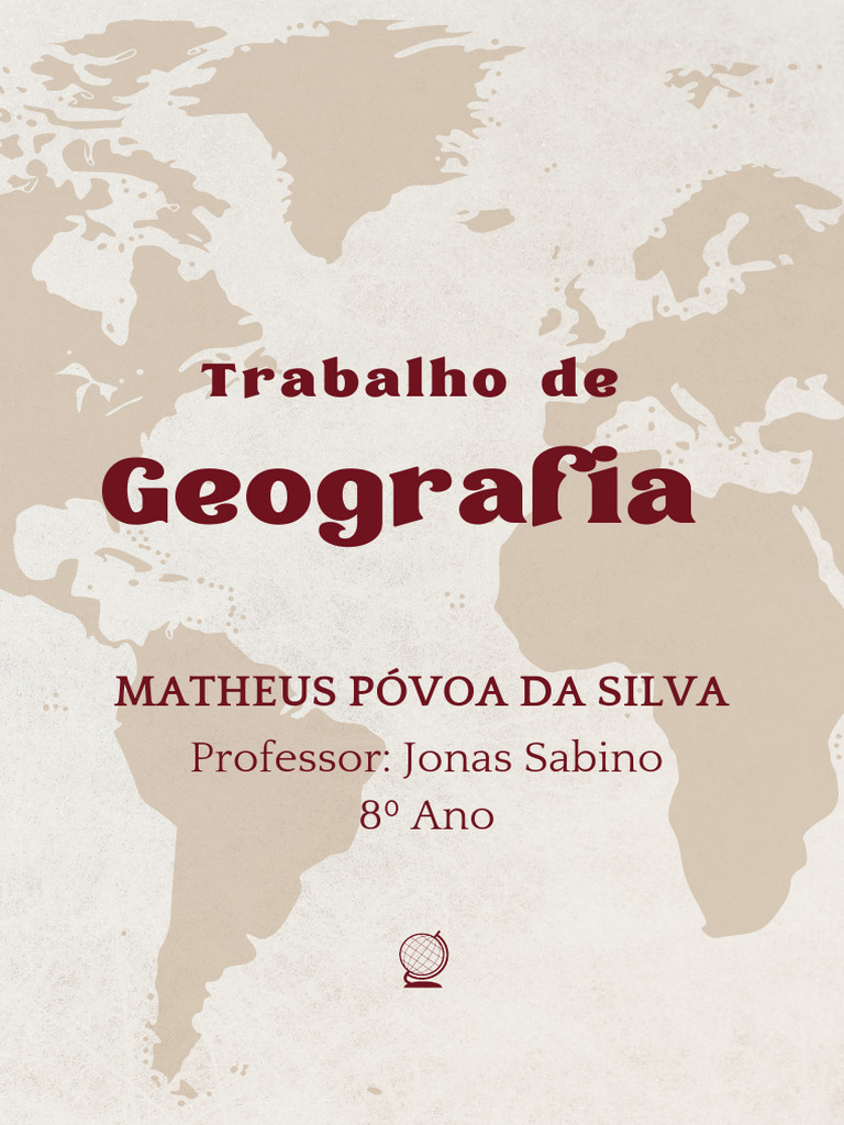 Brown Vintage Geography Map Project Cover A4 Document - 20251110 ...