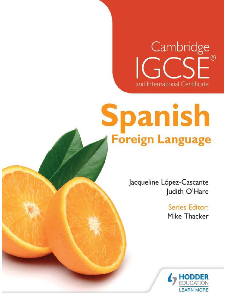 Cambridge IGCSE Spanish Student Book | PDF