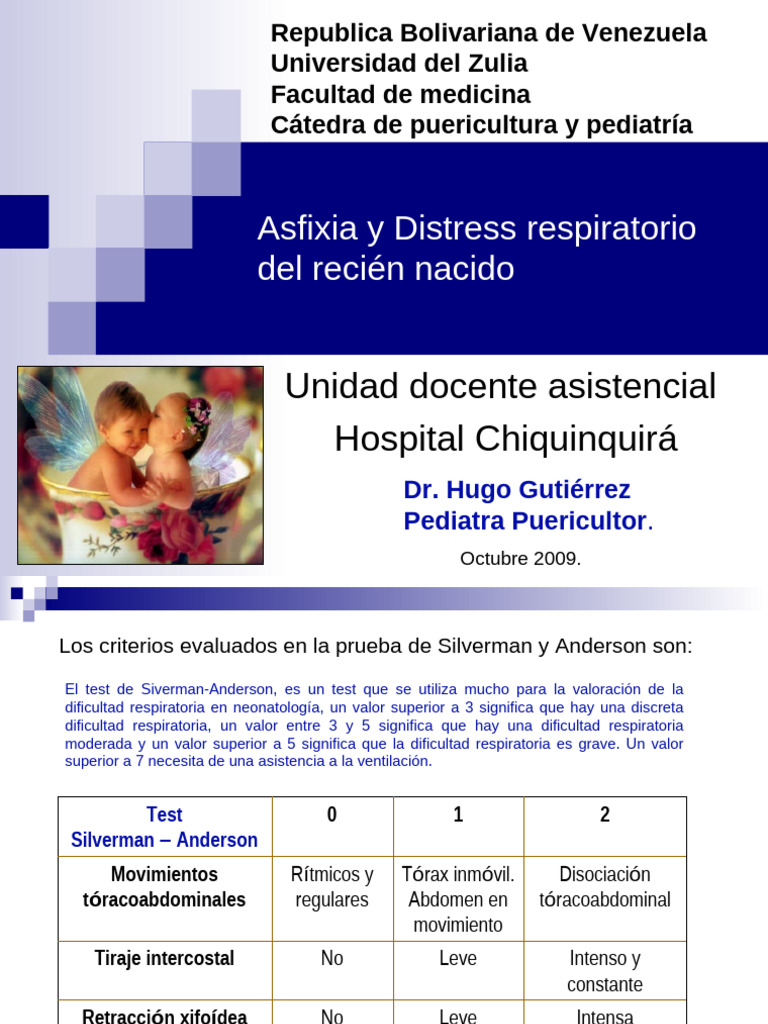 Asfixia y Distres Respiratorio Del RN | PDF | Neumonía | Sistema ...