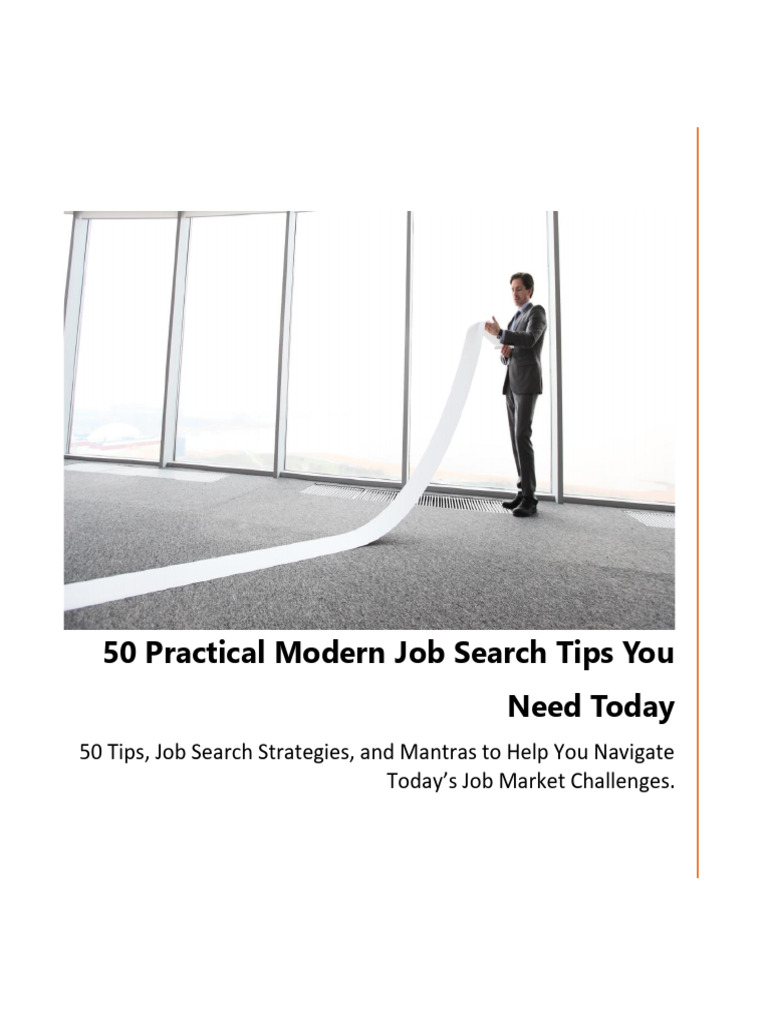 Modern Job Search Tips for Success | PDF | Recruitment | Linked In