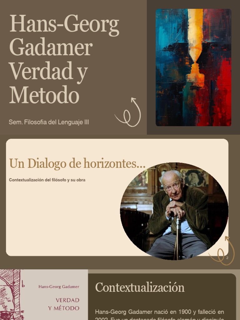 Hermenéutica de Gadamer: Comprensión y Aplicación | PDF | Hermenéutica ...