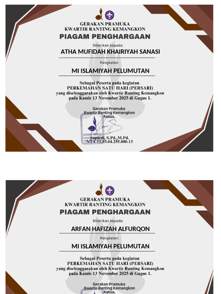 Piagam Persari Kwaran | PDF
