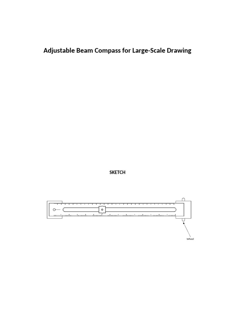 Adjustable Beam Compass For Large | PDF