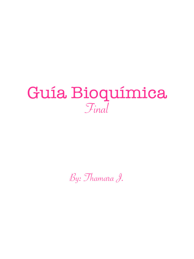 Guía Bioca Final | PDF | Glucólisis | Aminoácidos